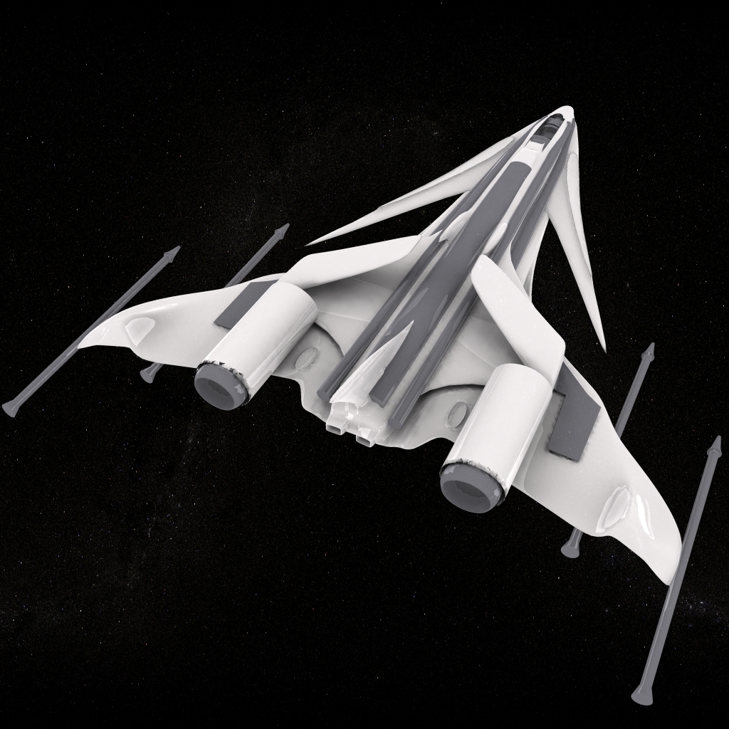 3d model space fighter
