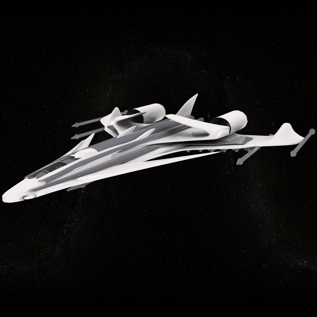 3d model space fighter