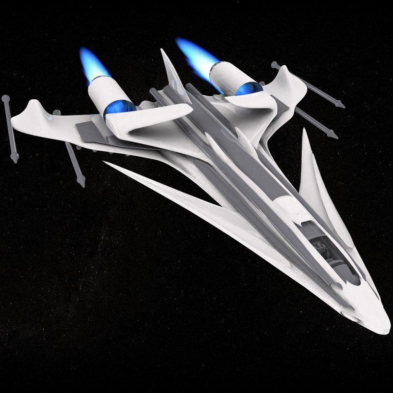 3d model space fighter