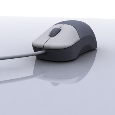 optical mouse 3d max