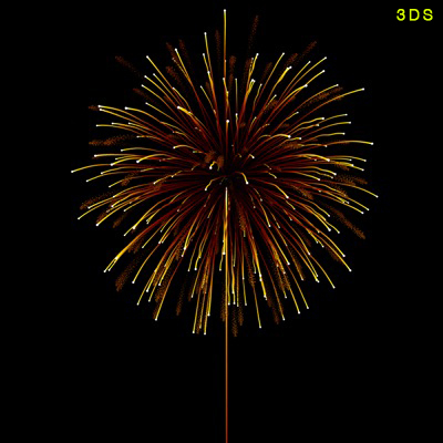 fireworks 3d model