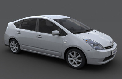 3d model toyota prius