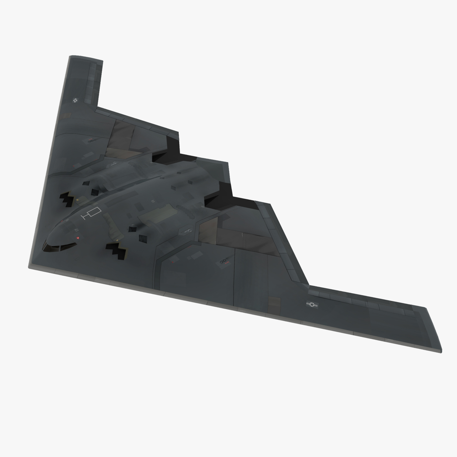 northrop b-2 spirit stealth bomber 3d model