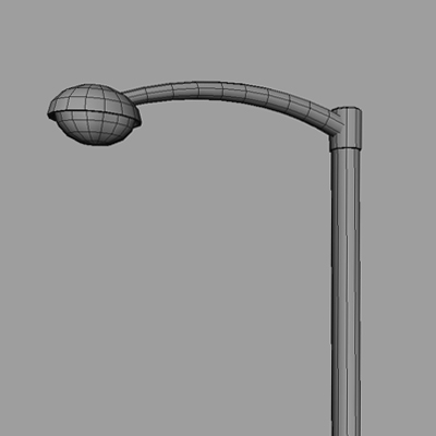 3d light pole