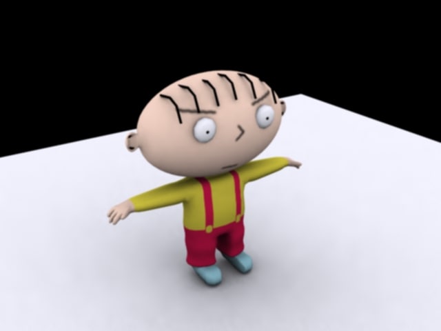 3d stewie griffin model