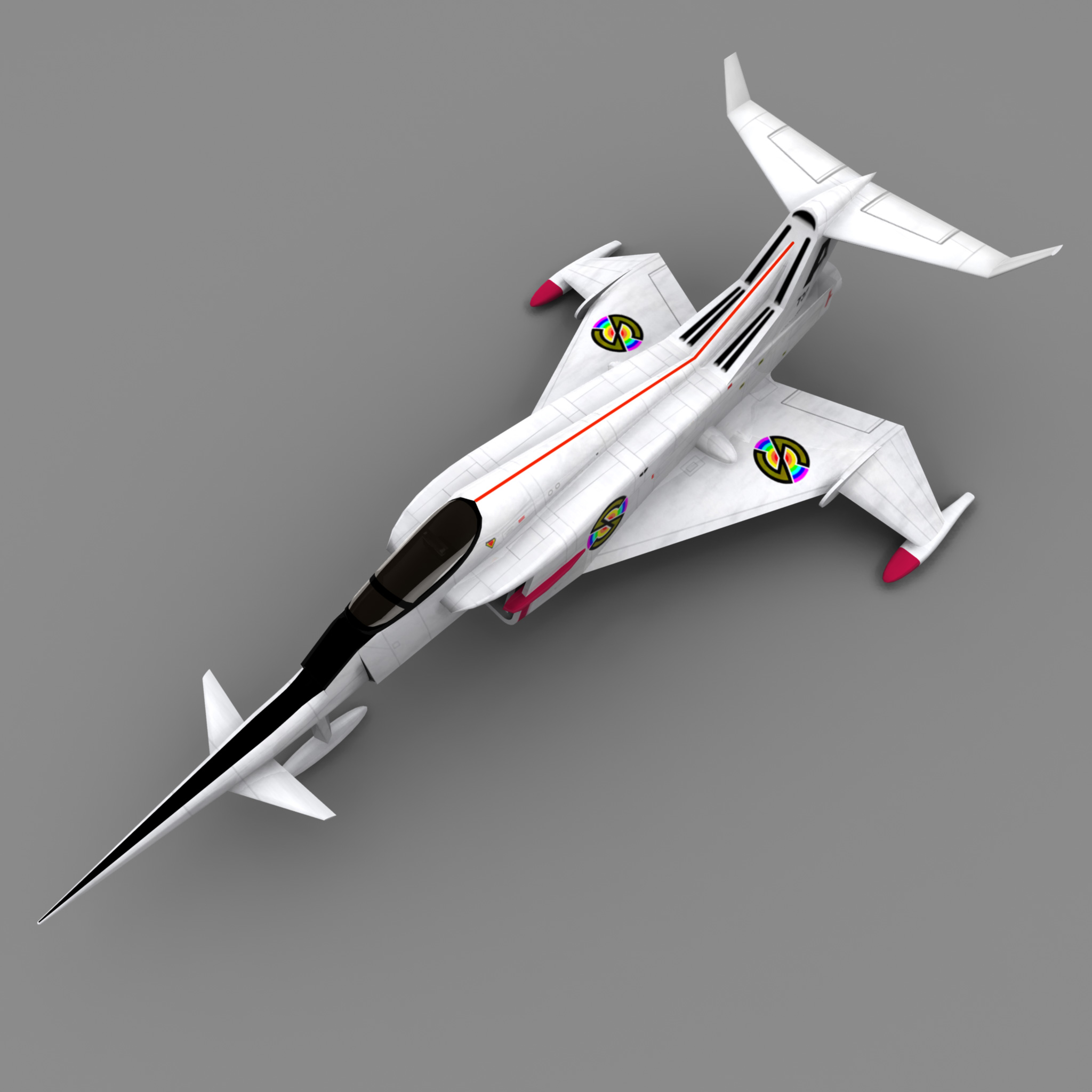 angel interceptor captain scarlet 3d model