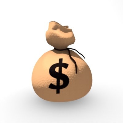 money bag 3d model