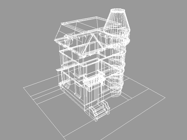 old victorian home 3d model