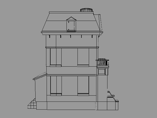 old victorian home 3d model
