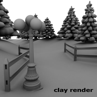 maya park scene winter