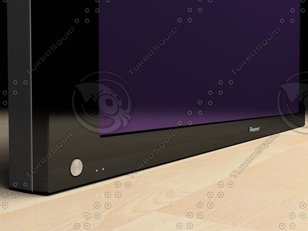 pioneer plasma tv 3d model