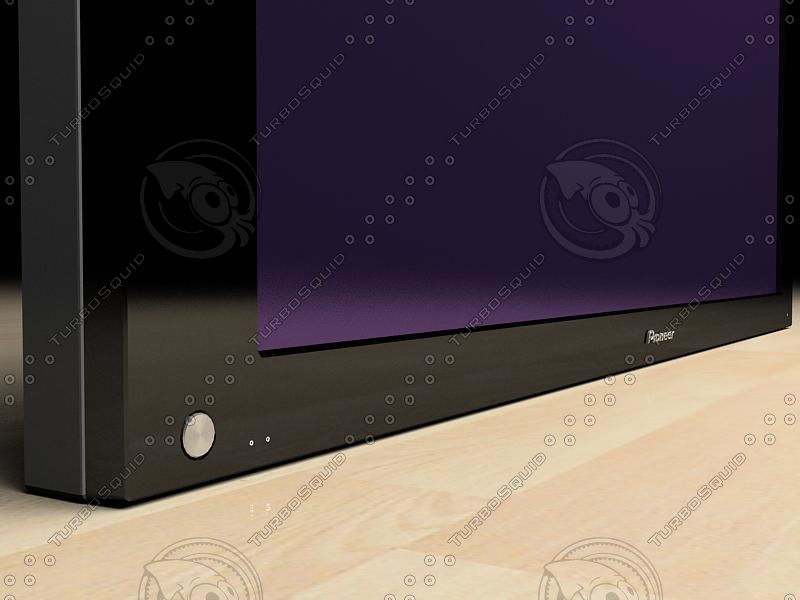 pioneer plasma tv 3d model