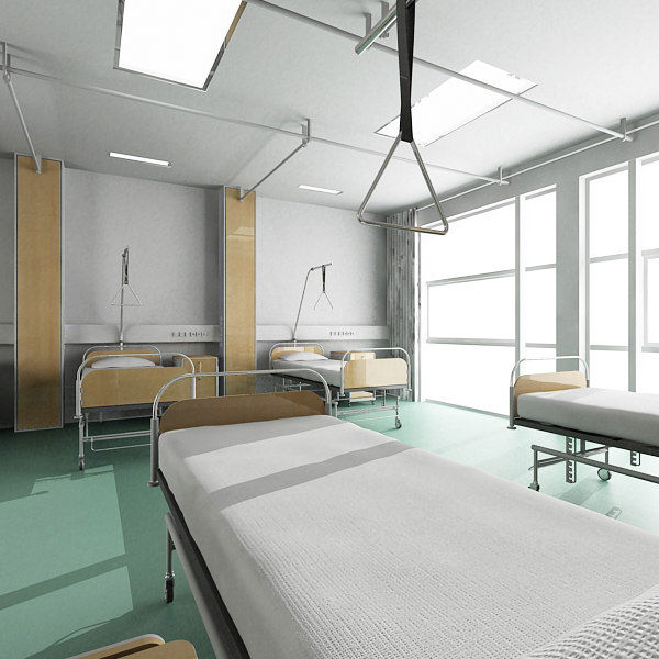 medical recovery room 3d model