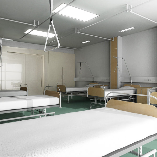 medical recovery room 3d model