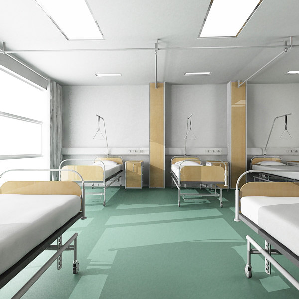 medical recovery room 3d model