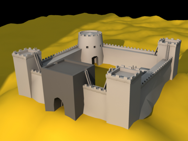 3d model castle