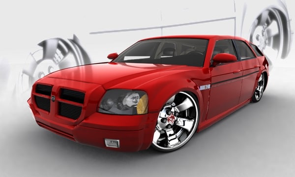 dodge magnum 3d model