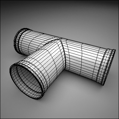 pvc pipe 3d 3ds