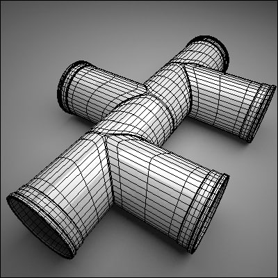 pvc pipe 3d 3ds