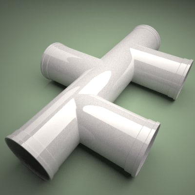 pvc pipe 3d 3ds