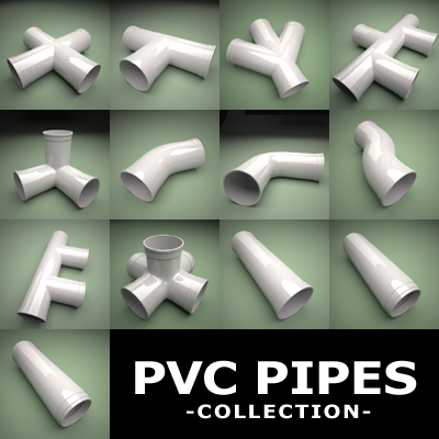 pvc pipe 3d 3ds