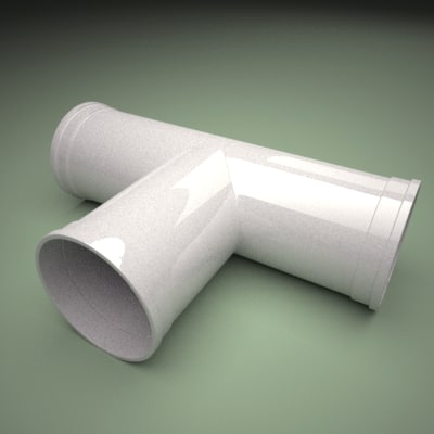 pvc pipe 3d 3ds