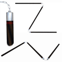 3d three-section staff model