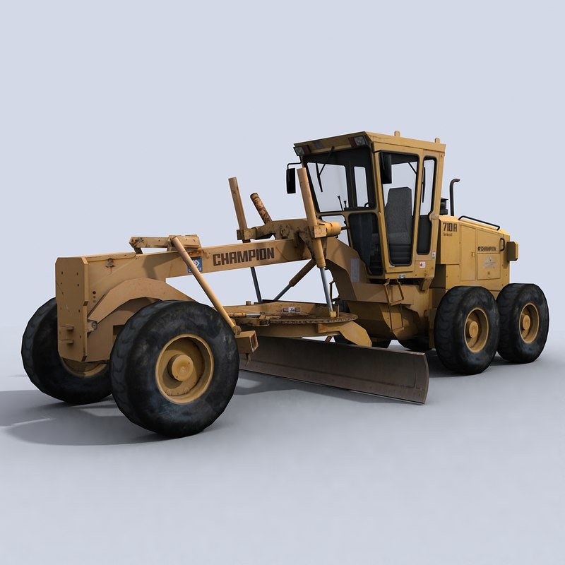 motor grader 3d model