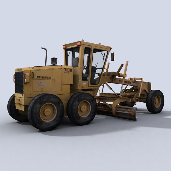 motor grader 3d model