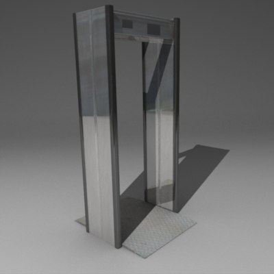 metal detector 3d model