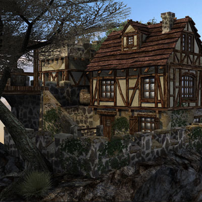 fantasy buildings 3d model