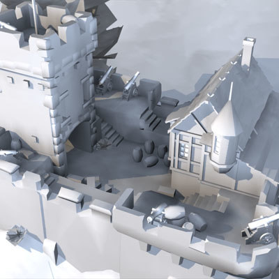 fantasy buildings 3d model