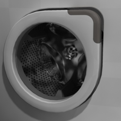 washing-machine bathroom 3d max