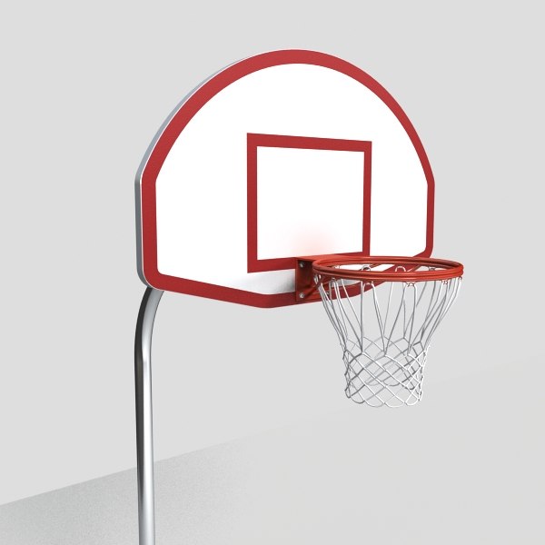 3d basketball hoop model