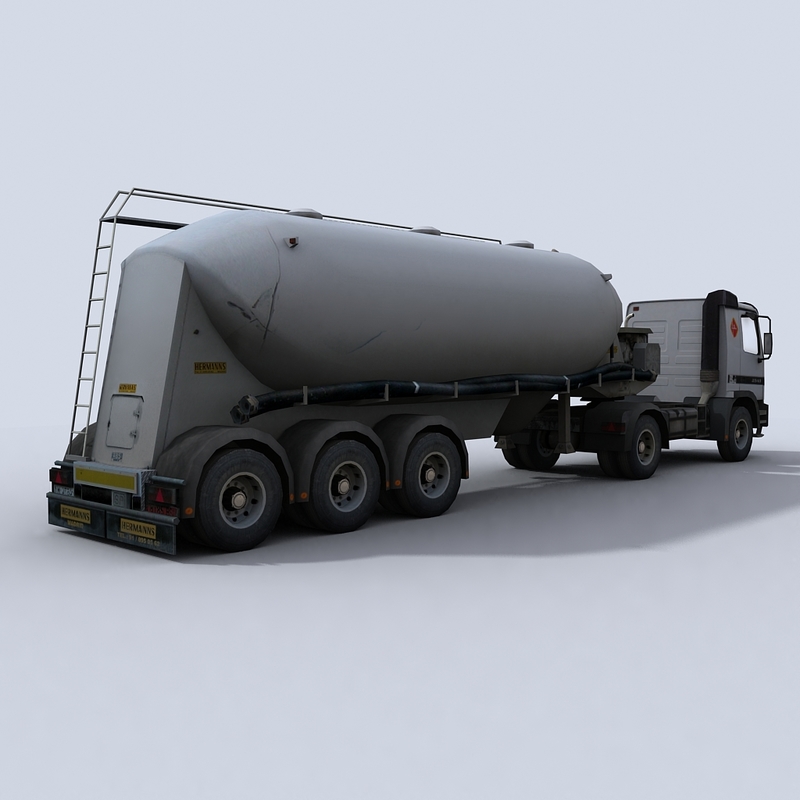 tanker truck 3d model