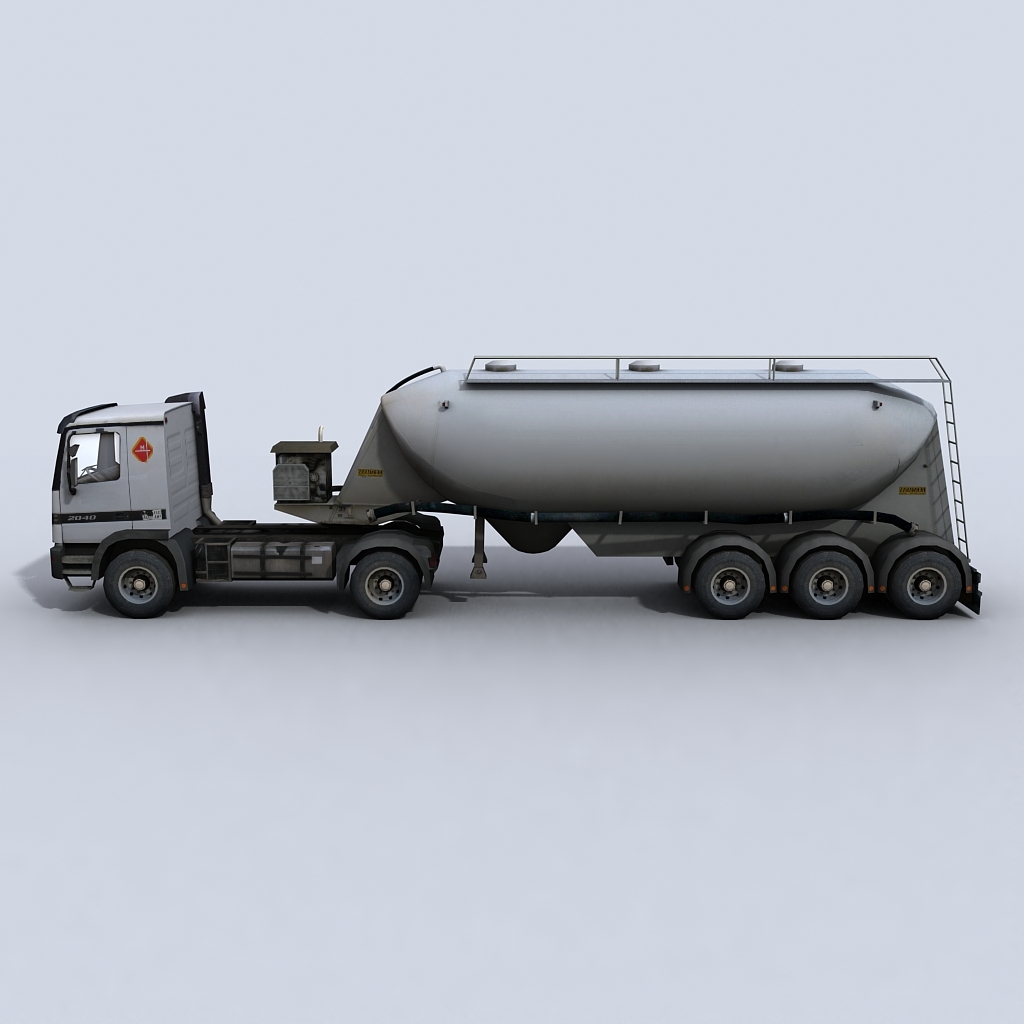 tanker truck 3d model
