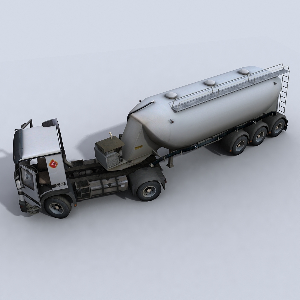 tanker truck 3d model
