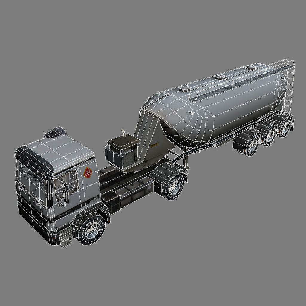 tanker truck 3d model