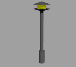 free light pole 3d model