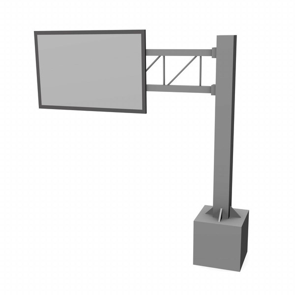 3d model street sign