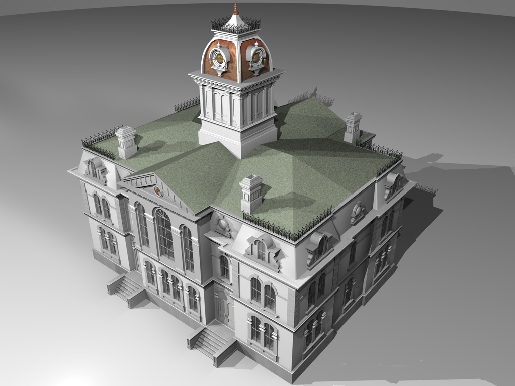 3d model victorian courthouse