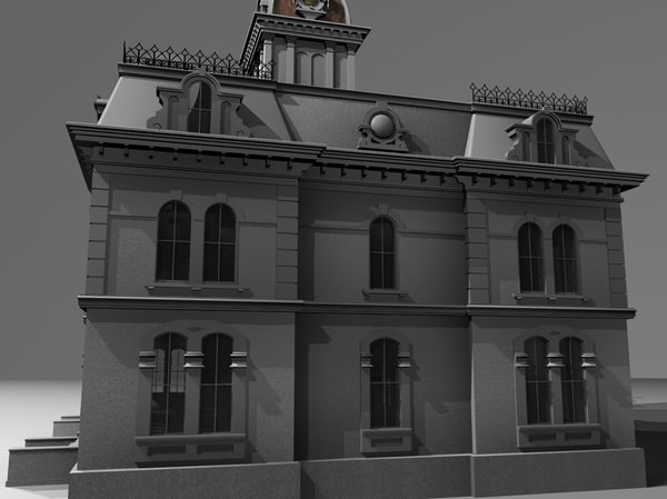 3d model victorian courthouse