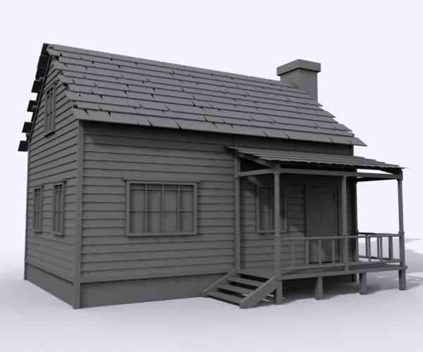 3d farm house model