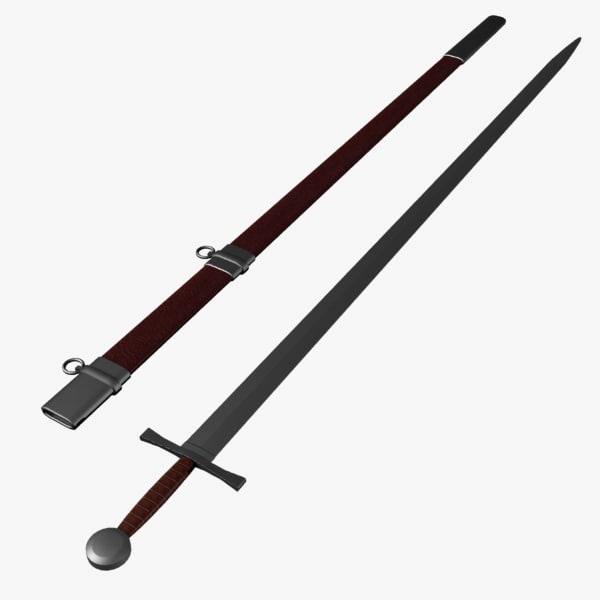 medieval sword 3d model