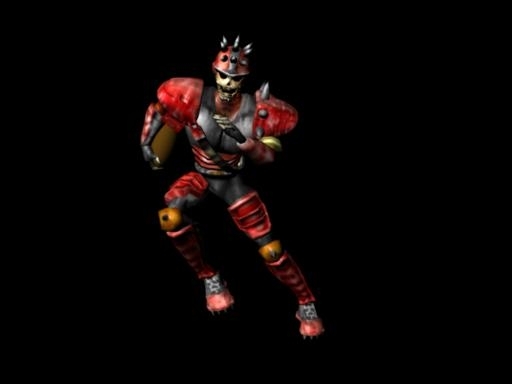 zombie athlete 3d model
