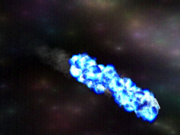 3d model of comet astroid