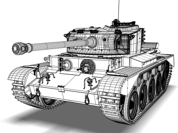 british comet tank 3d model