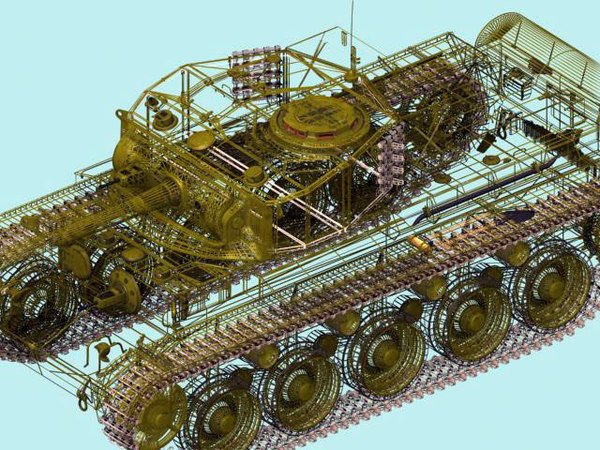 british comet tank 3d model