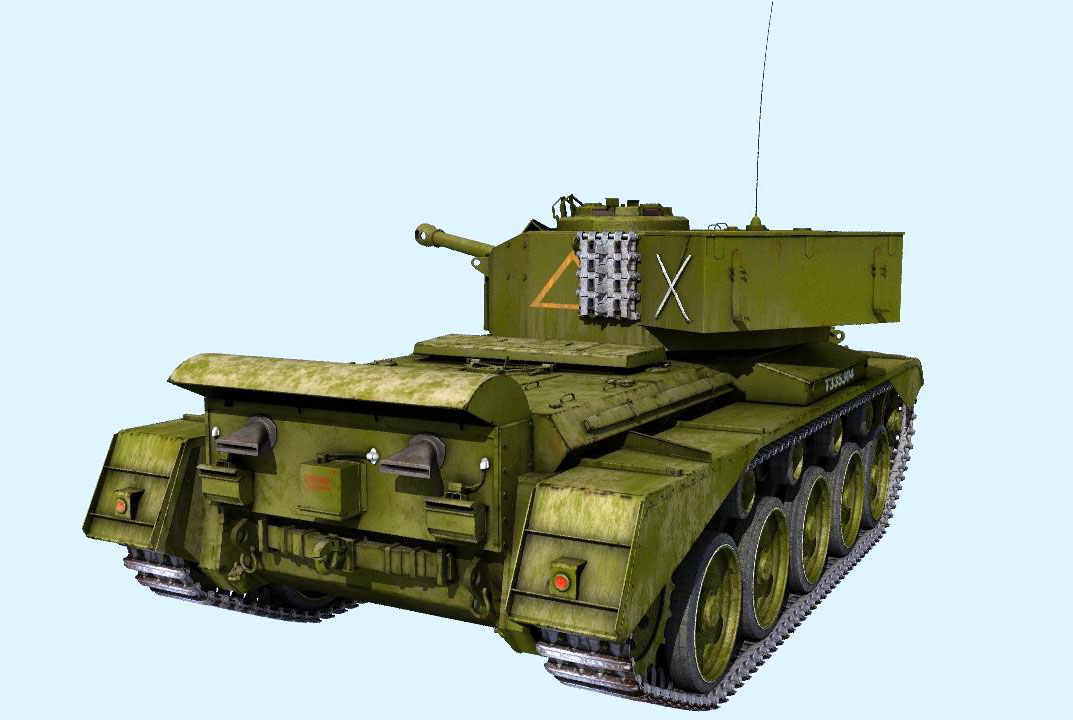 british comet tank 3d model