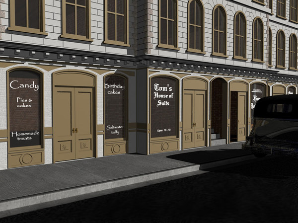 3d victorian storefront